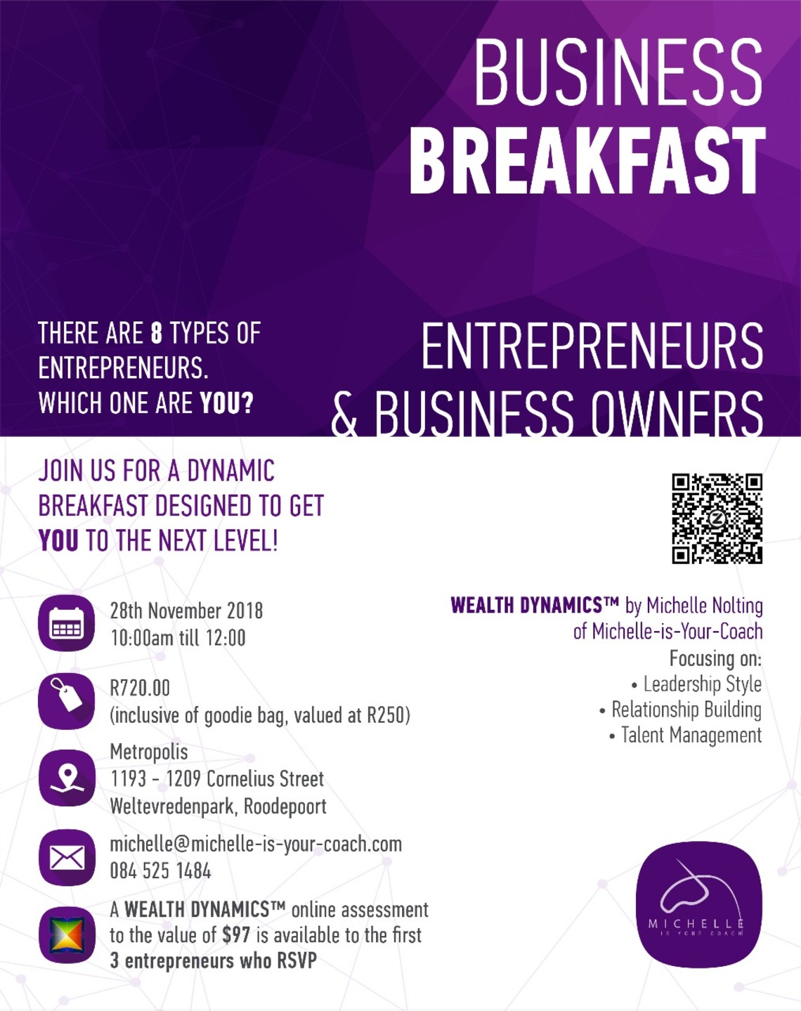 Business Breakfast for Entrepreneurs! on GeniusU